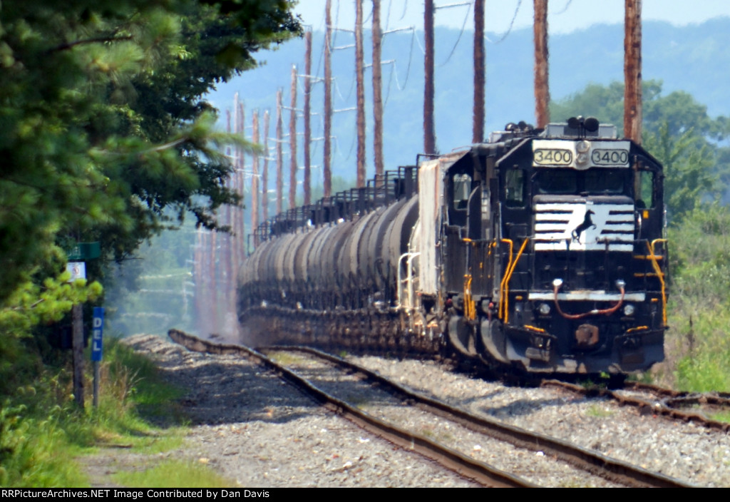NS SD40-2 3400 on a local